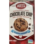 Matt's Cookies, Soft Baked, Chocolate Chip: Calories, Nutrition ...