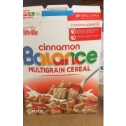 Millville Cereal, Balance Multigrain, Cinnamon: Calories, Nutrition ...