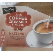 Signature Select Liquid Coffee Creamer, Singles, Hazelnut: Calories ...