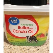 Great Value Butter, Spreadable: Calories, Nutrition Analysis & More ...