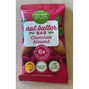 Simple Truth Nut Butter Bar, Chocolate Almond: Calories, Nutrition ...