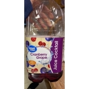 Great Value Grape Cranberry Juice Cocktail: Calories, Nutrition ...