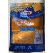 Kraft Cheddar Cheese, Shredded, Fat Free: Calories, Nutrition Analysis ...
