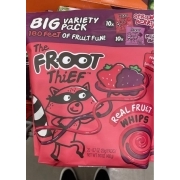 The Froot Thief Fruit Whip, Variety Pack: Calories, Nutrition Analysis ...