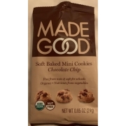 Made Good Soft Baked Mini Cookies, Chocolate Chip: Calories, Nutrition ...