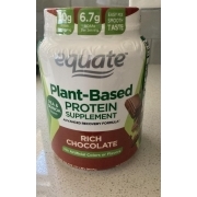 Equate Protein Supplement, Plant Based, Rich Chocolate: Calories ...