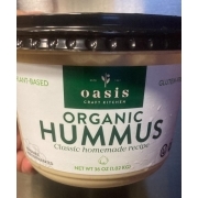 Oasis Craft Kitchen Hummus, Organic: Calories, Nutrition Analysis ...