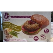 VG Gourmet Artisan Burgers, Quinoa & Chickpea, Vegan: Calories ...