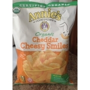 Annies Homegrown Cheddar Cheesy Smiles, Organic: Calories, Nutrition ...