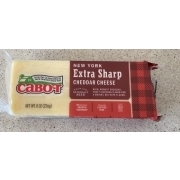 Cabot Cheese, Cheddar, New York Extra Sharp: Calories, Nutrition ...