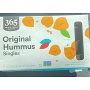 365 Whole Foods Market Hummus, Original, Singles: Calories, Nutrition ...