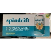 Spindrift Sparkling Water, Pineapple Flavor: Calories, Nutrition ...