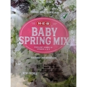 H-E-B Baby Spring Mix: Calories, Nutrition Analysis & More | Fooducate