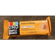 Kind Granola Bars, Simple Crunch, Oats & Honey: Calories, Nutrition ...