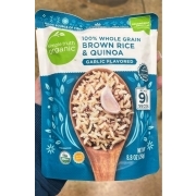 Simple Truth Organic Brown Rice & Quinoa, Garlic Flavored: Calories ...