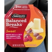 Sargento Balanced Breaks, Sweet, Cheese, Cranberries and Dark Chocolate ...