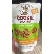 Crazy Monkey Baking Granola Cookie Clusters, Lemon Coconut: Calories ...