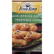 Ling Ling Spring Rolls, Mini, Vegetable: Calories, Nutrition Analysis ...
