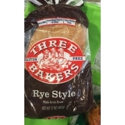 Three Bakers Rye Style Whole Grain Bread: Calories, Nutrition Analysis ...