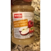 Weis Quality Apple Sauce, Unsweetened: Calories, Nutrition Analysis ...