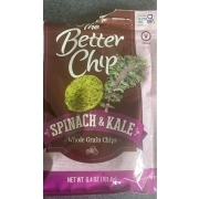 The Better Chip Whole Grain Chips, Spinach & Kale: Calories, Nutrition ...