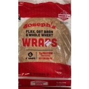 Joseph's Wraps, Flax, Oat Bran & Whole Wheat: Calories, Nutrition ...