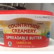 Countryside Creamery Butter, with Canola Oil, Spreadable: Calories ...