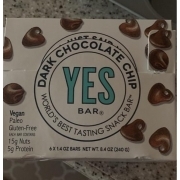 Yes Bar Snack Bar, Dark Chocolate Chip: Calories, Nutrition Analysis ...