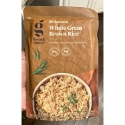 Good & Gather Whole Grain Brown Rice, 90 second: Calories, Nutrition ...