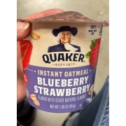 Quaker Instant Oatmeal, Blueberry Strawberry: Calories, Nutrition ...