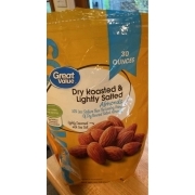Great Value Almonds, Dry Roasted & Lightly Salted: Calories, Nutrition ...