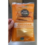 Good Planet Foods Cheese, Cheddar Style, Slices: Calories, Nutrition ...