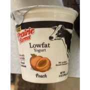 Prairie Farms Yogurt, Lowfat, Peach, Original: Calories, Nutrition ...