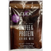 Click Coffee & Protein Drink Mix, All-In-One, Mocha: Calories ...