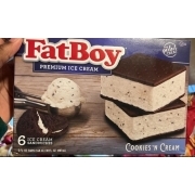 FatBoy Ice Cream Sandwich, Cookies 'n Cream: Calories, Nutrition ...
