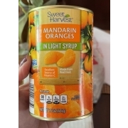 Sweet Harvest Mandarin Oranges, In light syrup: Calories, Nutrition ...
