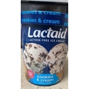 Lactaid Ice Cream, Cookies & Cream: Calories, Nutrition Analysis & More ...