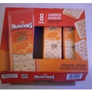 Munchies Sandwich Crackers, Cheddar Cheese: Calories, Nutrition ...