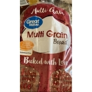 Great Value Bread, Multi Grain: Calories, Nutrition Analysis & More ...