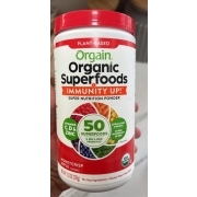 Orgain Super Nutrition Powder, Immunity Up!, Honeycrisp Apple: Calories ...