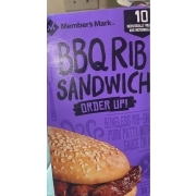 Member's Mark BBQ Rib Sandwich: Calories, Nutrition Analysis & More ...