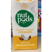 Nut Pods Almond Plus Coconut Creamer, Original, Unsweetened: Calories ...