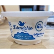 Friendship Fit To Go 4% Small Curd Cottage Cheese: Calories, Nutrition ...