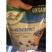 Simply Nature Blueberries, Organic: Calories, Nutrition Analysis & More ...