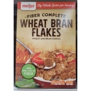 Meijer Cereal, Fiber complete Wheat Bran Flakes: Calories, Nutrition ...