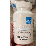 Xymogen Dietary Supplement, Vitamin d3, D3 5000: Calories, Nutrition ...