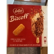 Lotus Ice Cream Bars, Cookie & Cookie Butter, Biscoff: Calories ...