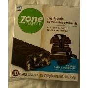 Zone Perfect Bar, Double Dark Chocolate: Calories, Nutrition Analysis ...