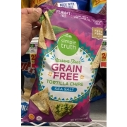 Simple Truth Tortilla Chips, Cassava Flour, Sea Salt: Calories ...