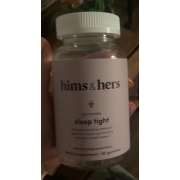 HIms & Hers Sleep Gummies, Dietary Supplement: Calories, Nutrition ...